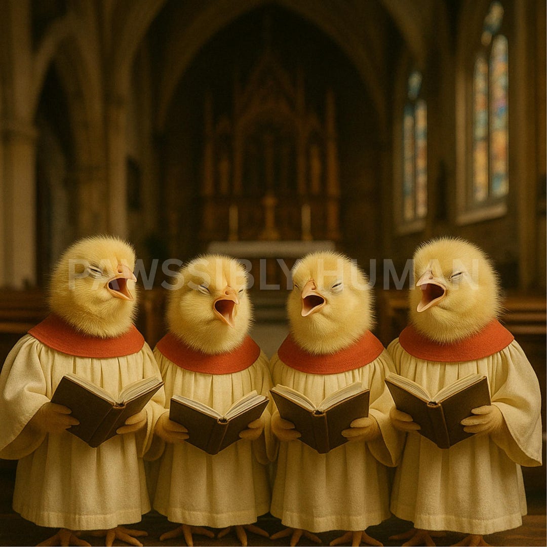 Easter Chick Choir PNG – Funny Church Printable (digital Download) - Etsy