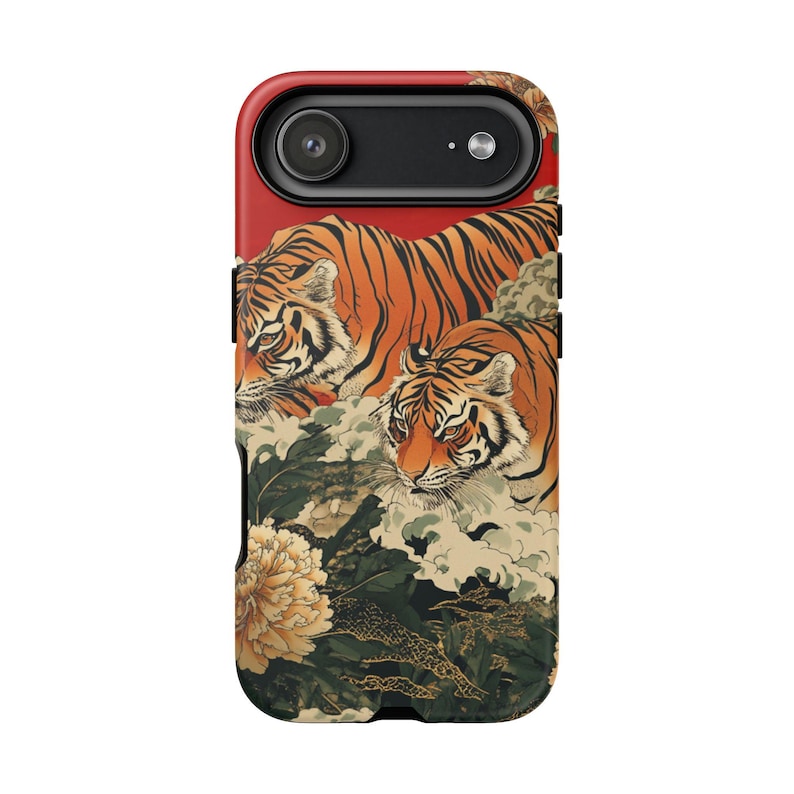 Japanese Tiger Tough Case | Vintage Japan Asian Animal Print Phone Case ...