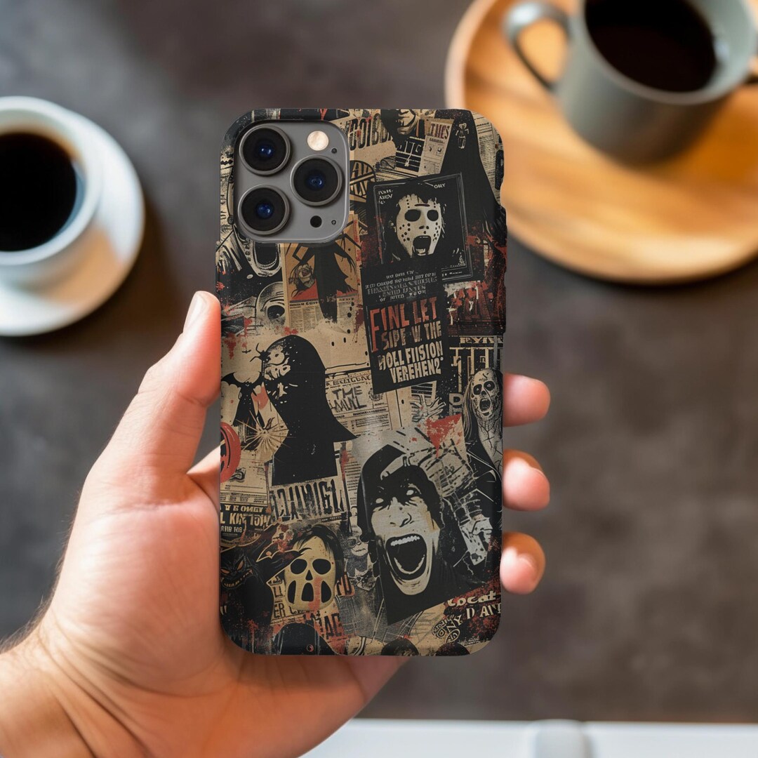 Horror Movie Phone Case: Slasher Film Inspired, Shock Absorbent - Etsy