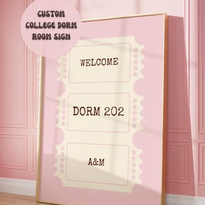 Dorm Door Sign: Dorm Decor, College Wall Art (digital Download) - Etsy