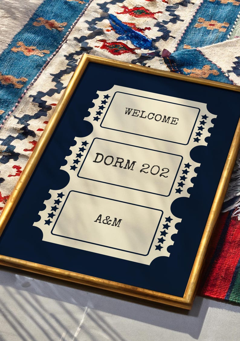 Dorm Door Sign: Dorm Decor, College Wall Art (digital Download) - Etsy