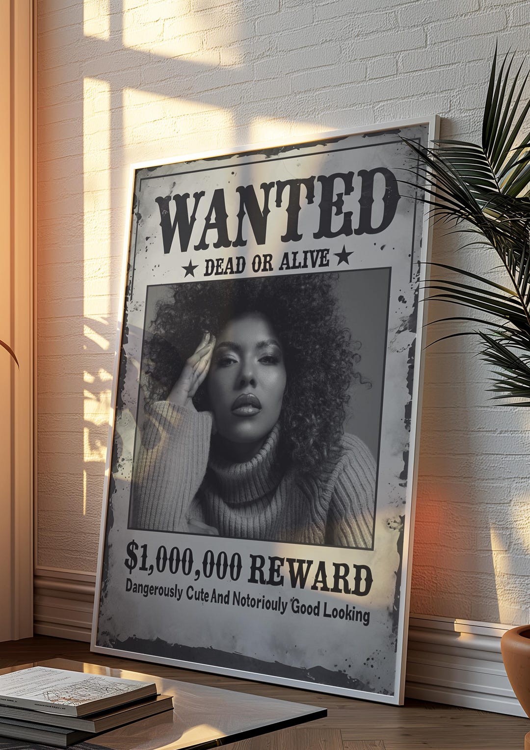 Custom Wanted Poster • Funny Western Style Wall Art • Personalized Gift ...