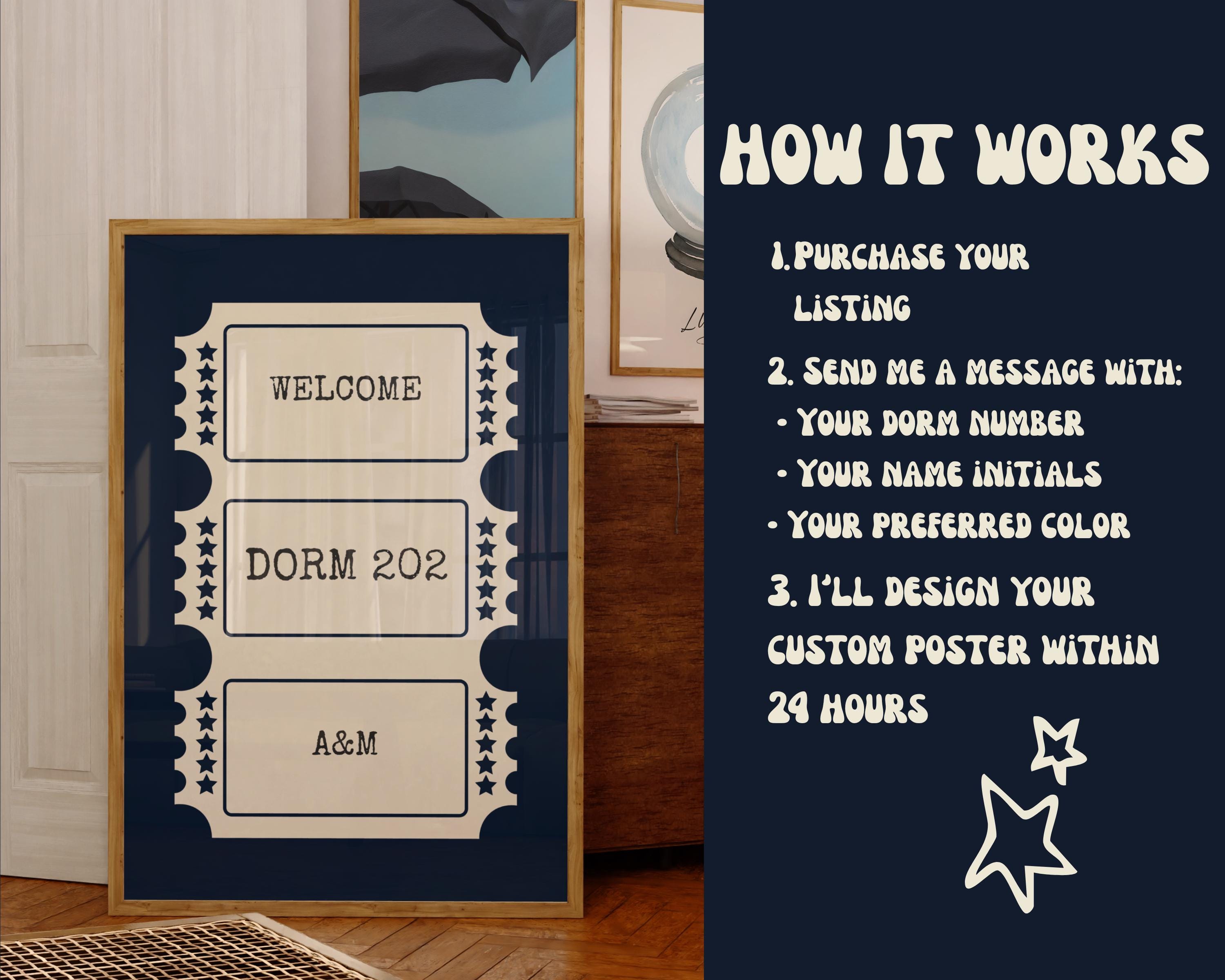 Dorm Door Sign: Dorm Decor, College Wall Art (digital Download) - Etsy