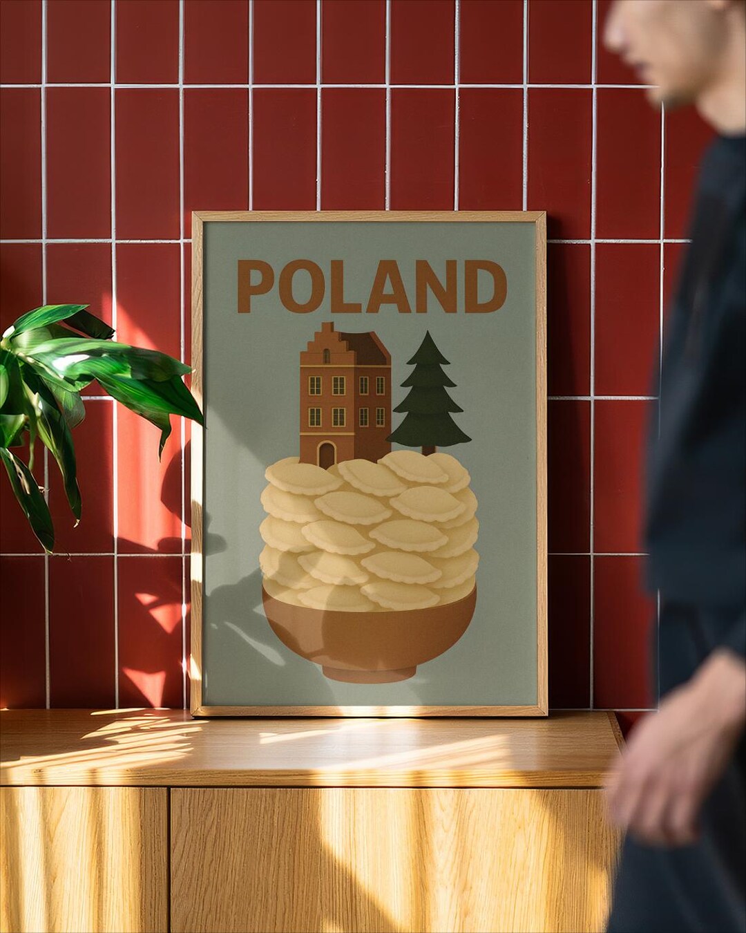 Pierogi Poster: Poland Home Decor, Retro Kitchen Prints (digital ...