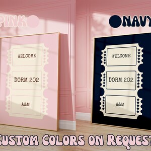 Dorm Door Sign: Dorm Decor, College Wall Art (digital Download) - Etsy