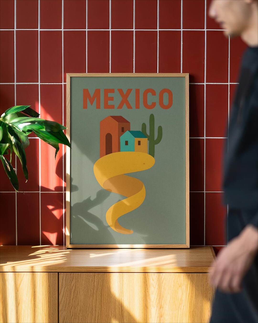 Mexican Wall Art: Retro Kitchen Decor, Taco Poster (digital Download ...