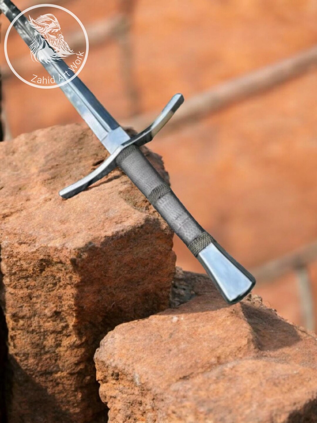 Handcrafted Medieval Longsword | 39" High Carbon Steel Blade | 2 ...