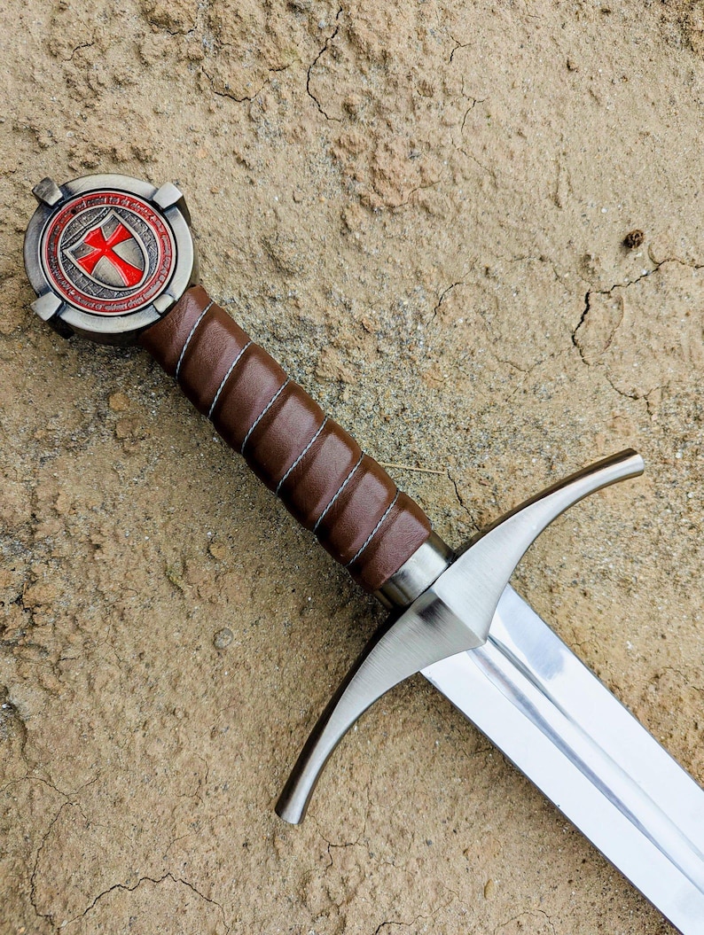 Handmade Knights Templar Sword | Medieval Crusader Replica Blade | 39 ...