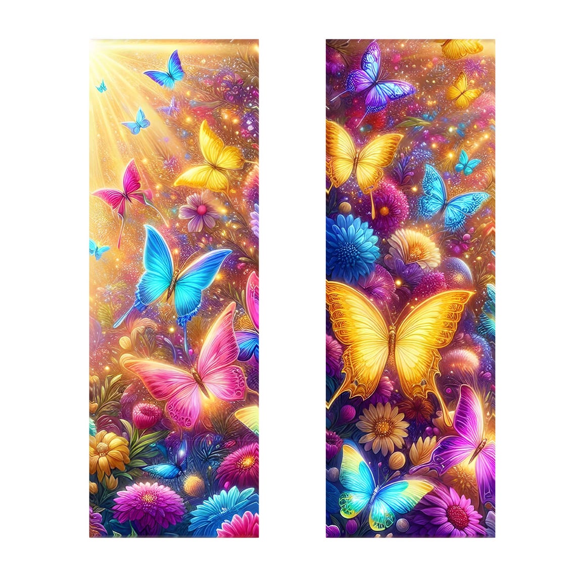 Butterfly Bookmarks: Colorful Printable Bookmark Template (digital ...