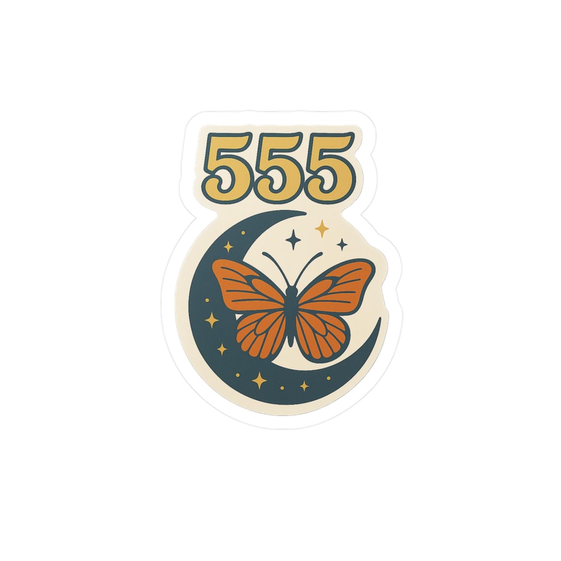 555 Angel Number Sticker Vinyl Decal Spiritual Sticker 555 Angel ...