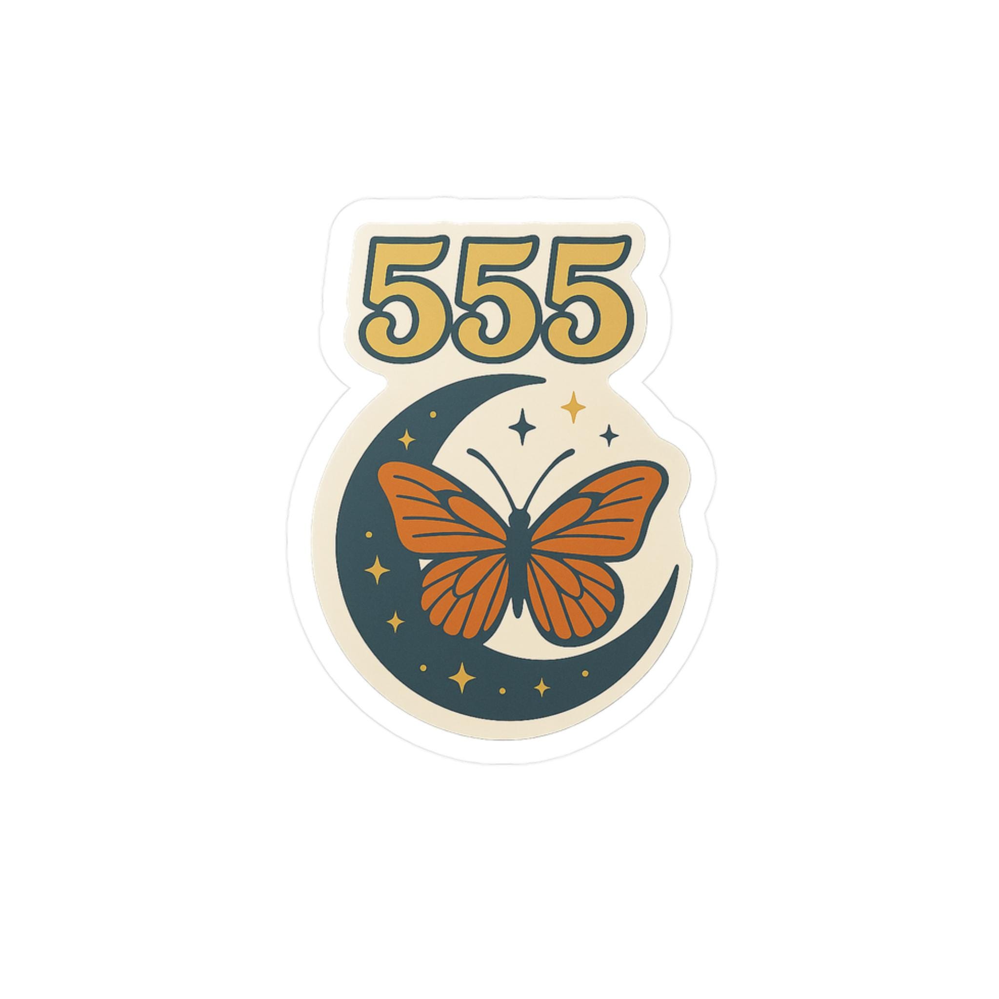 555 Angel Number Sticker Vinyl Decal Spiritual Sticker 555 Angel ...