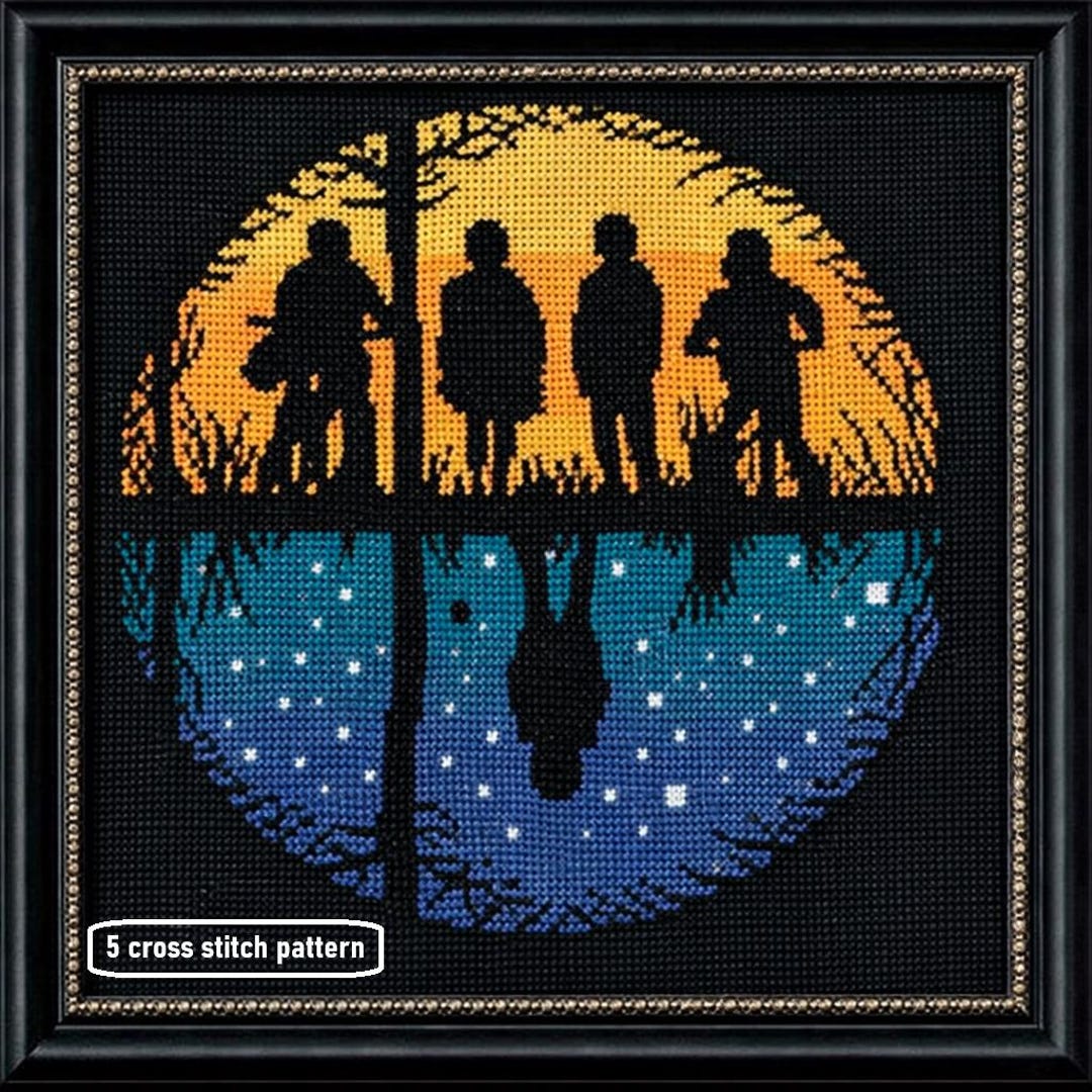 Stranger Things Cross Stitch Patterns Bundle | Set of 5 PDF Designs ...