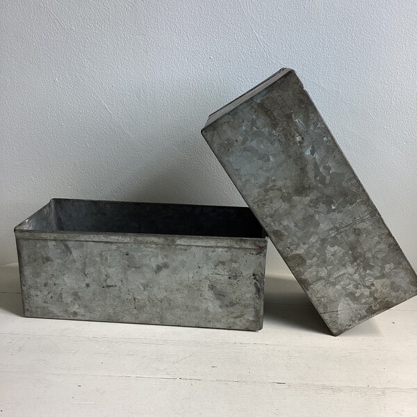 Galvanized Metal Box - Etsy