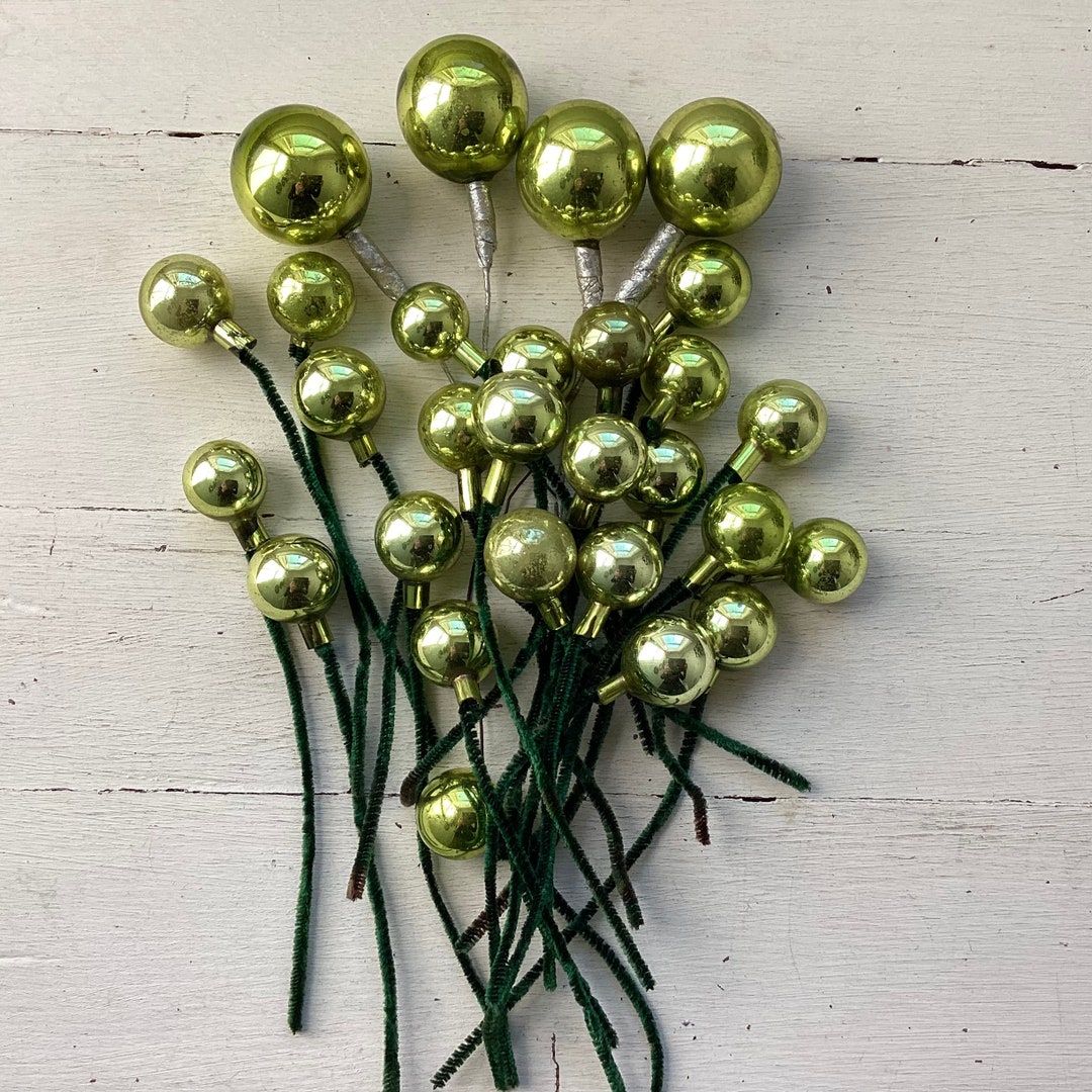 Vintage Green Glass Picks - Etsy