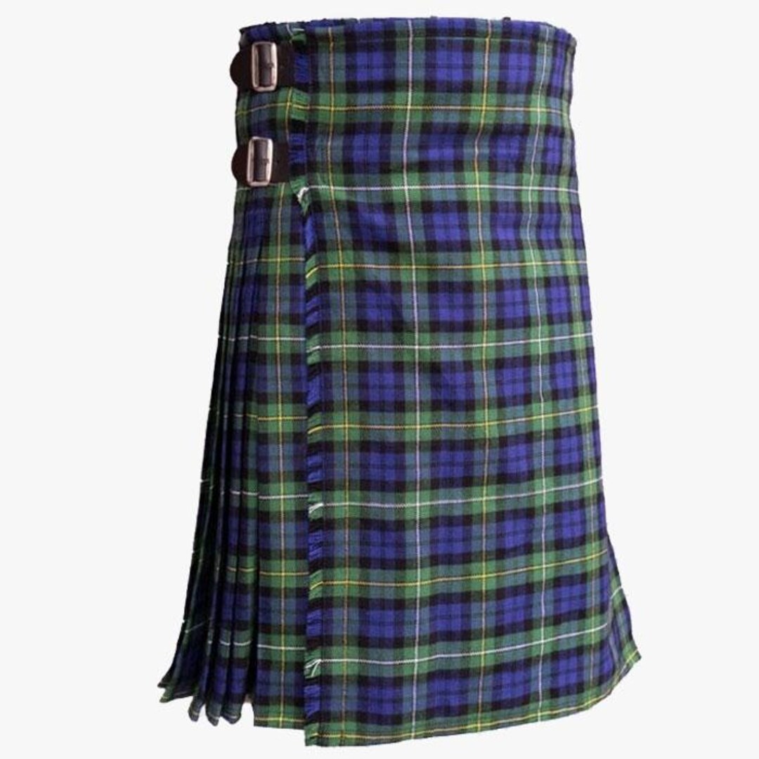 Handmade Campbell of Loudoun Tartan Kilt - 8 Yard Tartan Kilts ...