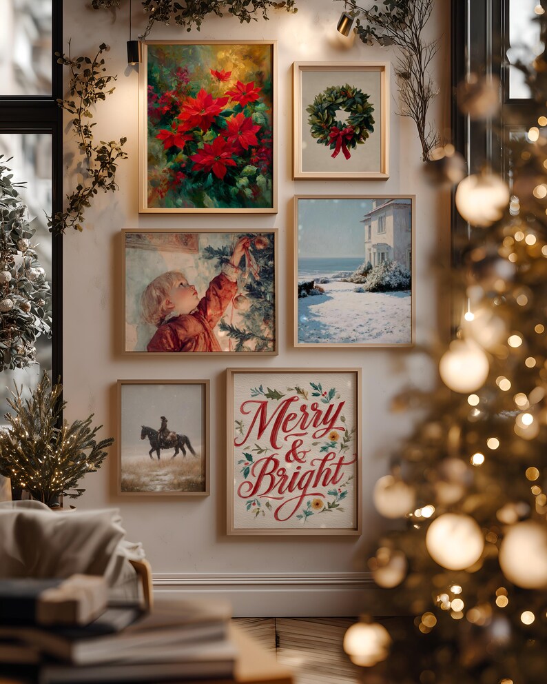 Quiet Luxury Christmas Print Bundle Old Money Aesthetic Wall Art Set - Etsy