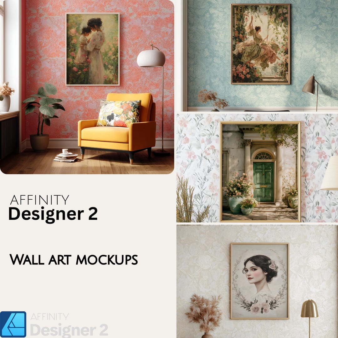 100+ Affinity Designer Mockup Templates | Digital Wall Art Templates ...
