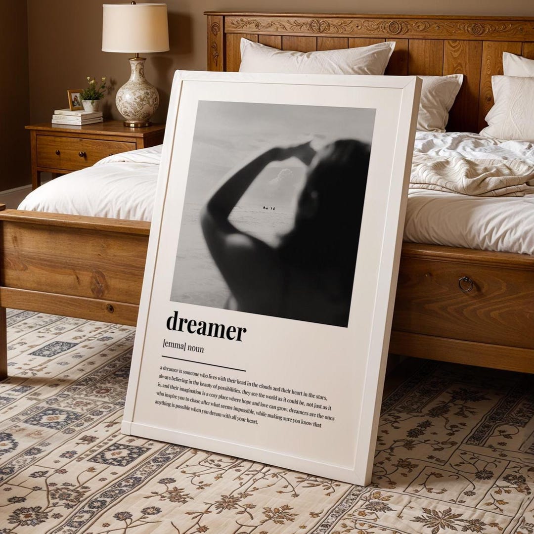 Personalised Dreamer Definition Photo Print | Custom Romantic ...