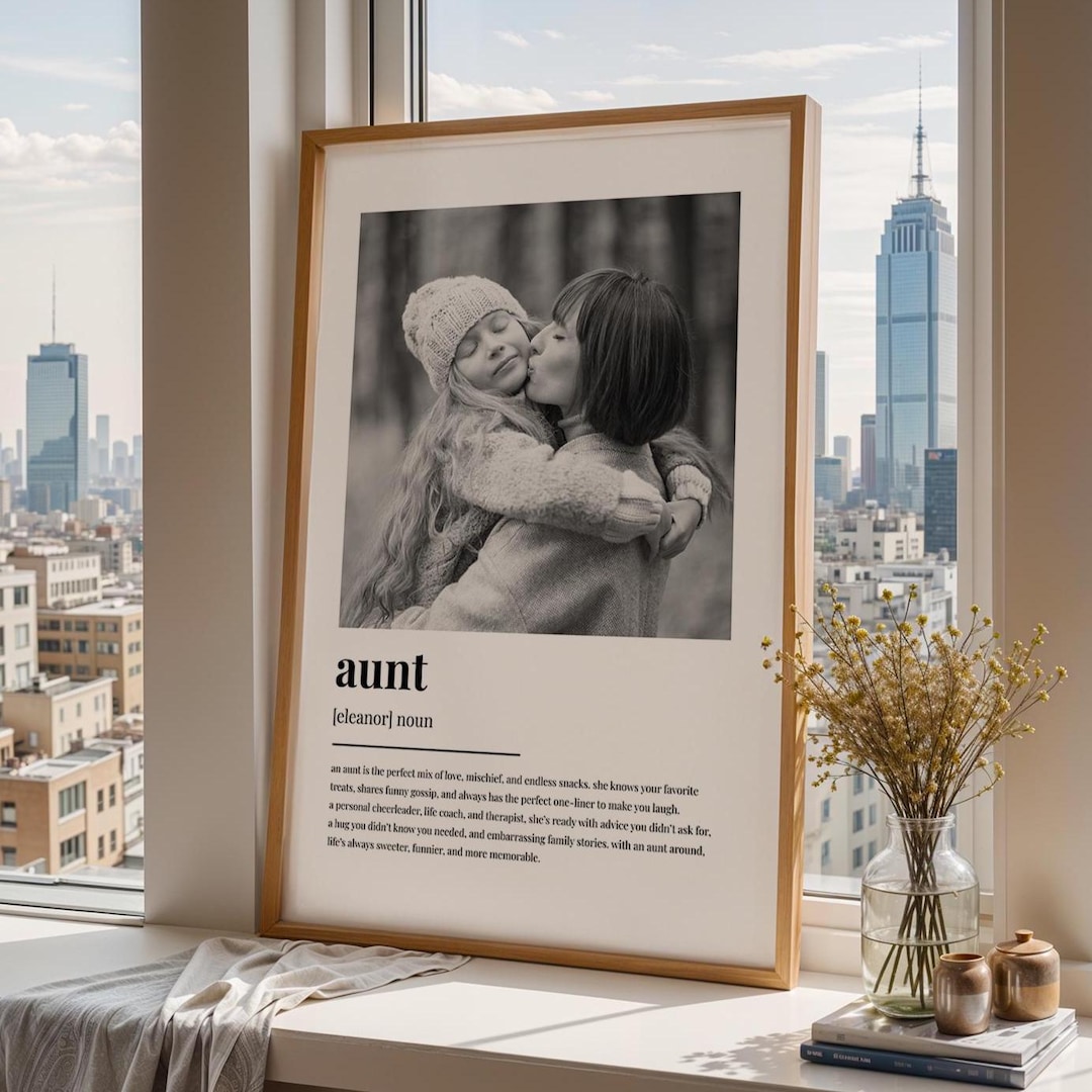Personalised Aunt Definition Photo Print | Custom Auntie Definition ...