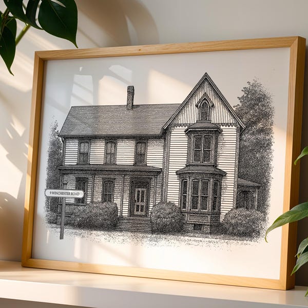 Drawings House Detailed - Etsy UK
