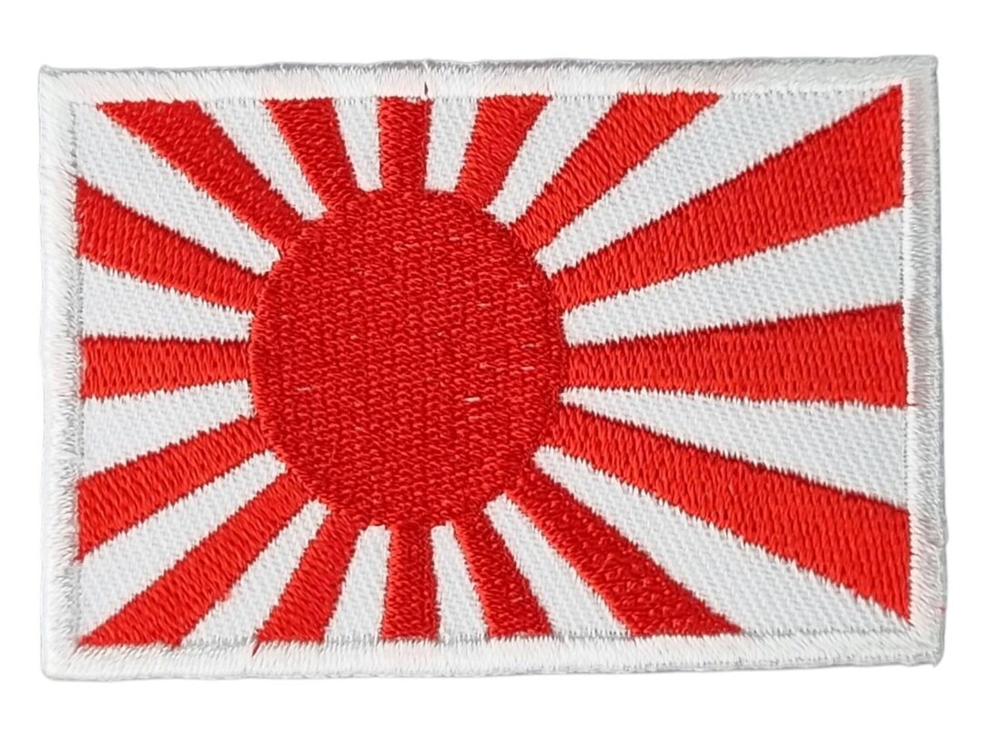 Japan Rising Sun Flag Patch: Embroidered Badge (7.1 X 4.8 Cm) - Etsy