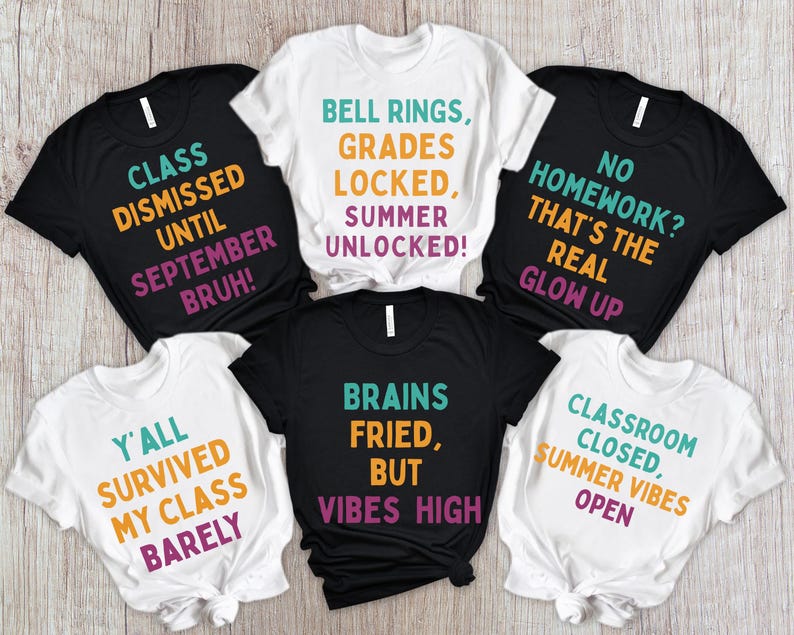 Last Day of School Teacher Shirt, End of Year Teacher Summer Tshirt ...