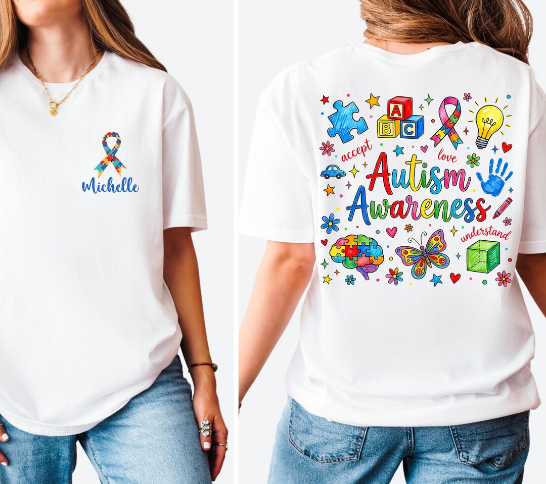 Custom Autism Shirt, Personalized Autism Gift, Autism Awareness Shirt ...