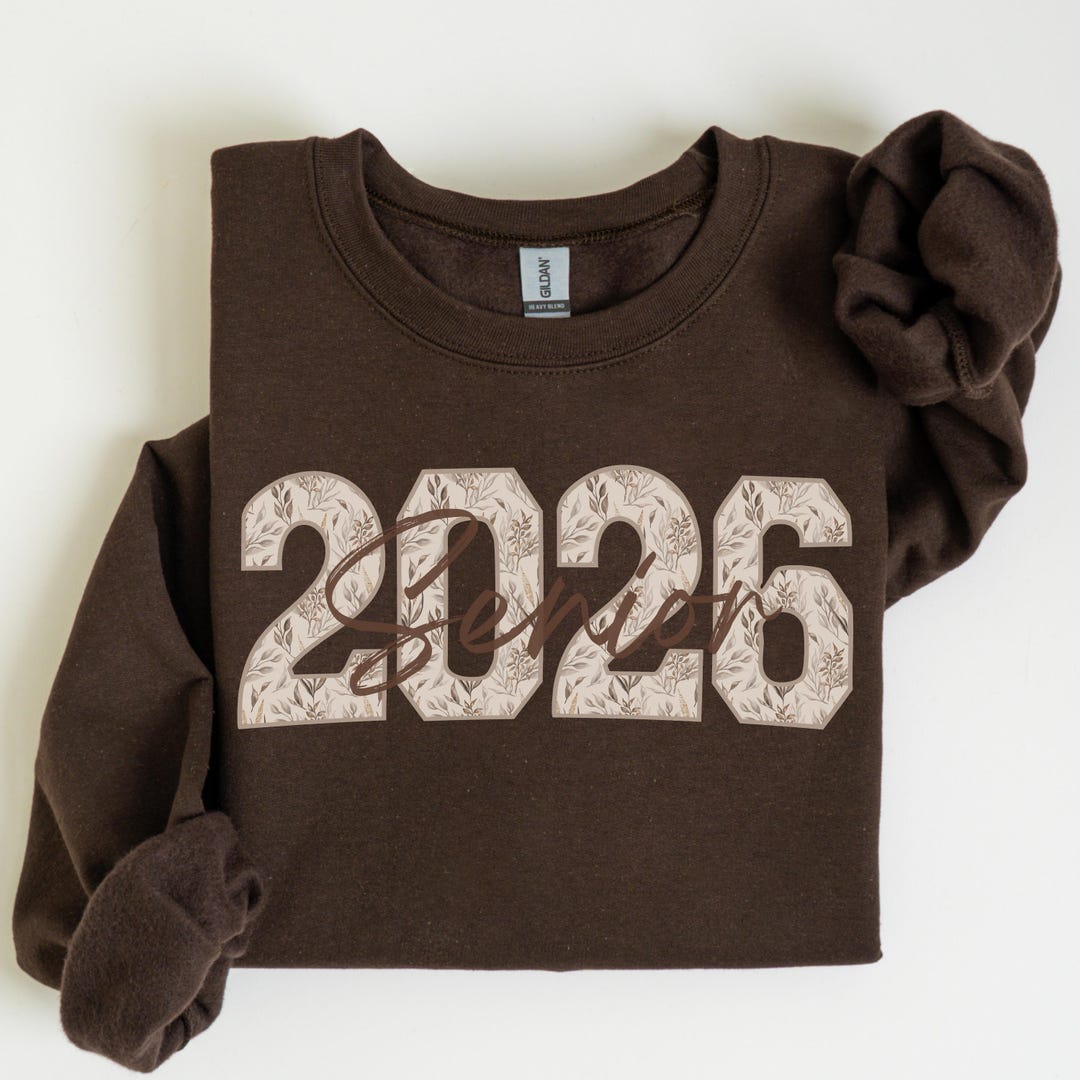 Floral Senior Class of 2026 Sweatshirt Flower Print Senior 2026 ...