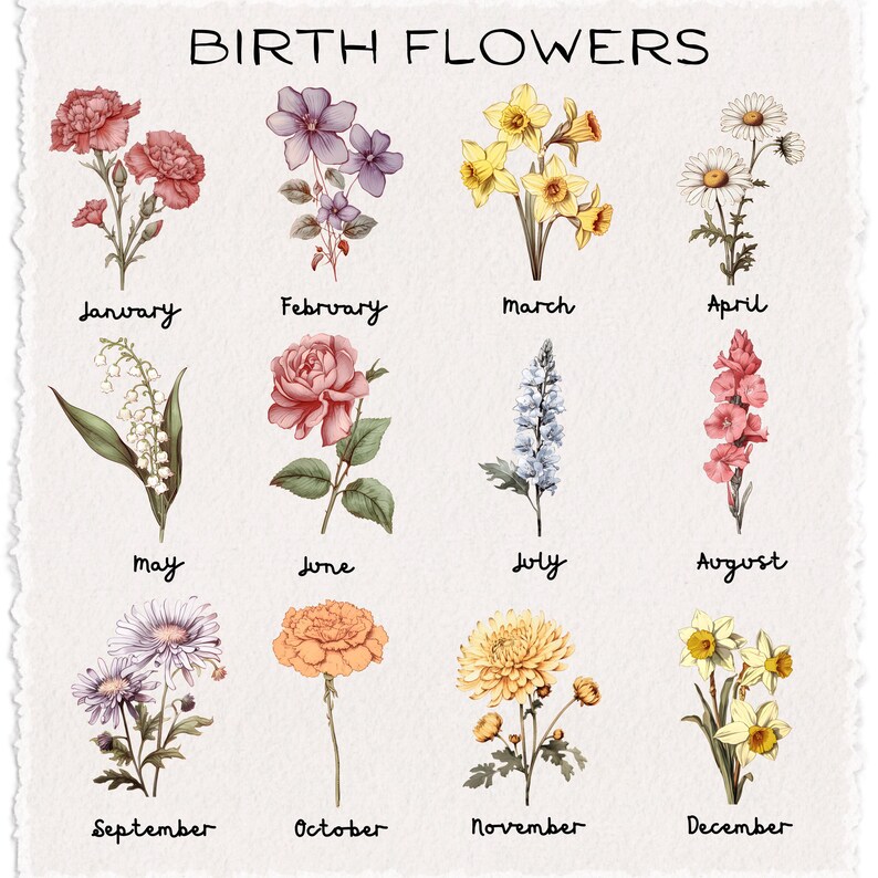 Birthflower Mama Sweatshirt, Birth Flower Sweatshirt, Personalized Mom ...