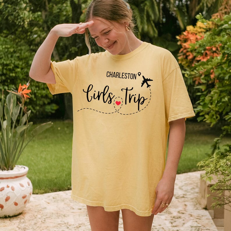 Comfort Colors® Girls Trip Shirt, Matching Travel Tee for Friends, Fun ...