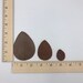 Leather Teardrop Shapes/ Die Cut Outs/ Earring Supplies/ Pre-cut Shapes ...