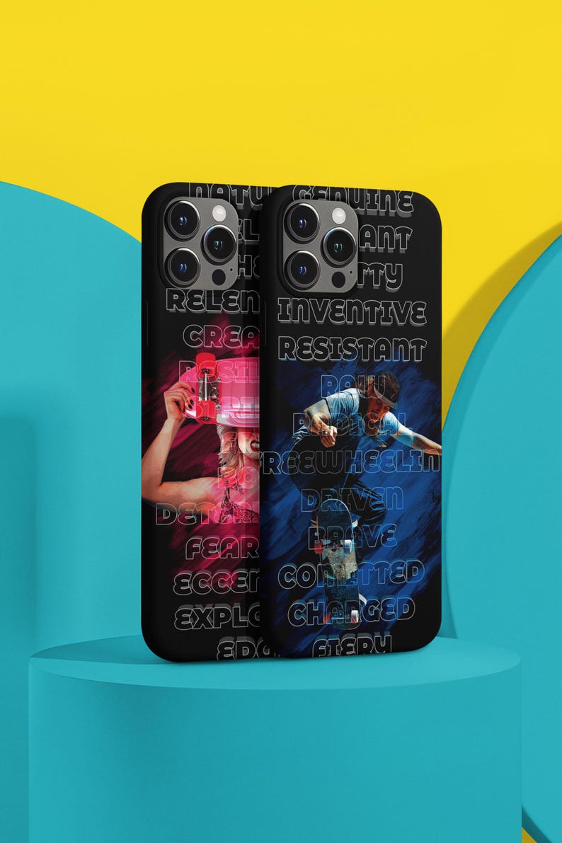 Skater Action Graphic Tough Phone Case Urban Streetwear Design - Etsy