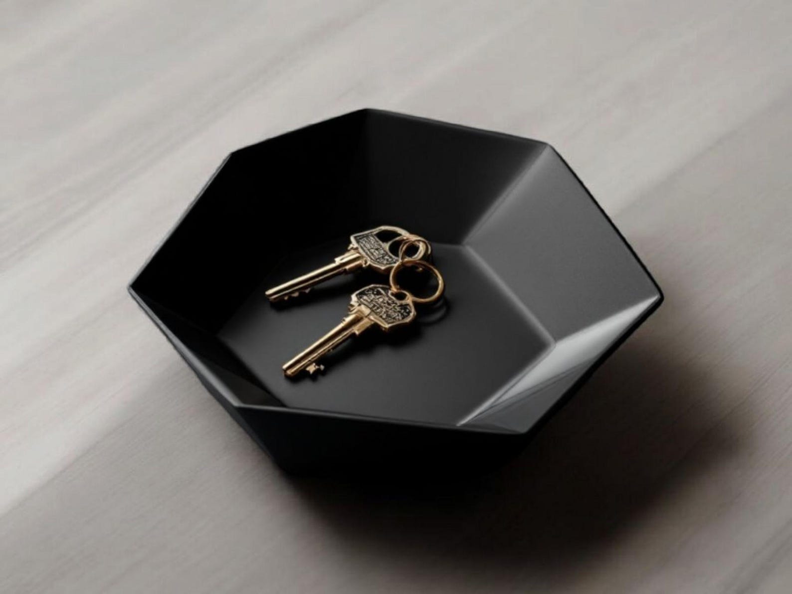 Modern Heptagonal Key and Coin Tray, Bowl - Etsy