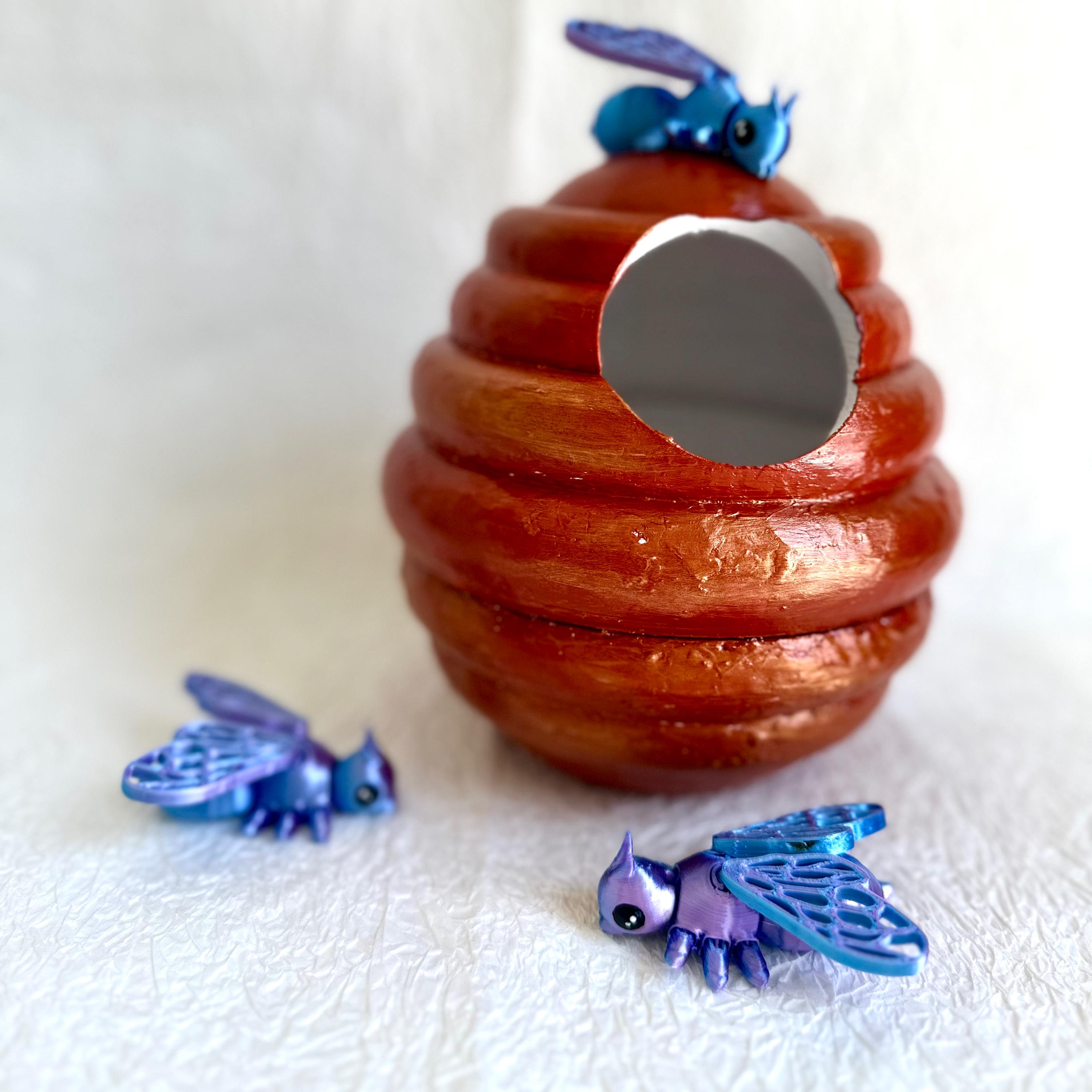 Articulated Bee + Hive | Flexi Toy | STL File for 3d Printing - Etsy