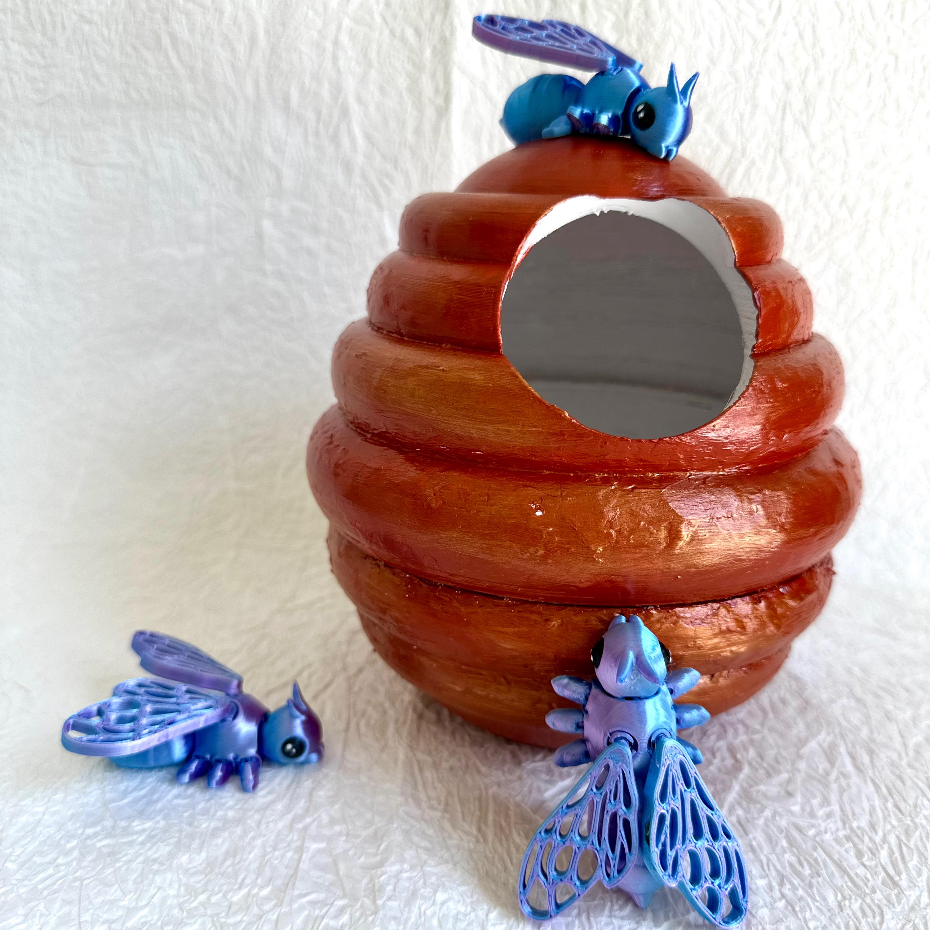 Articulated Bee + Hive | Flexi Toy | STL File for 3d Printing - Etsy