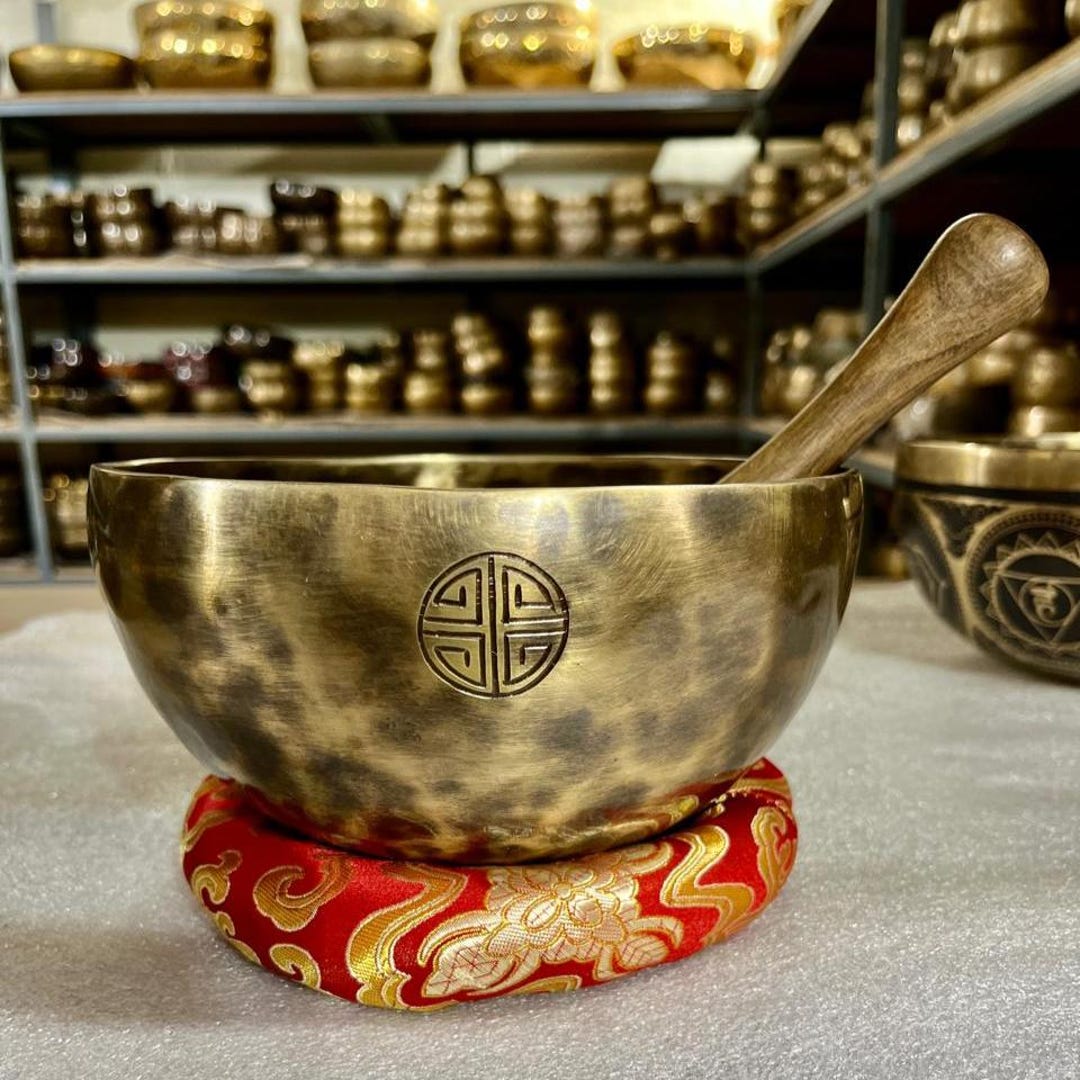 8 Inch Full Moon Singing Bowl,handcrafted Biwl,chakra Healing Bowl ...