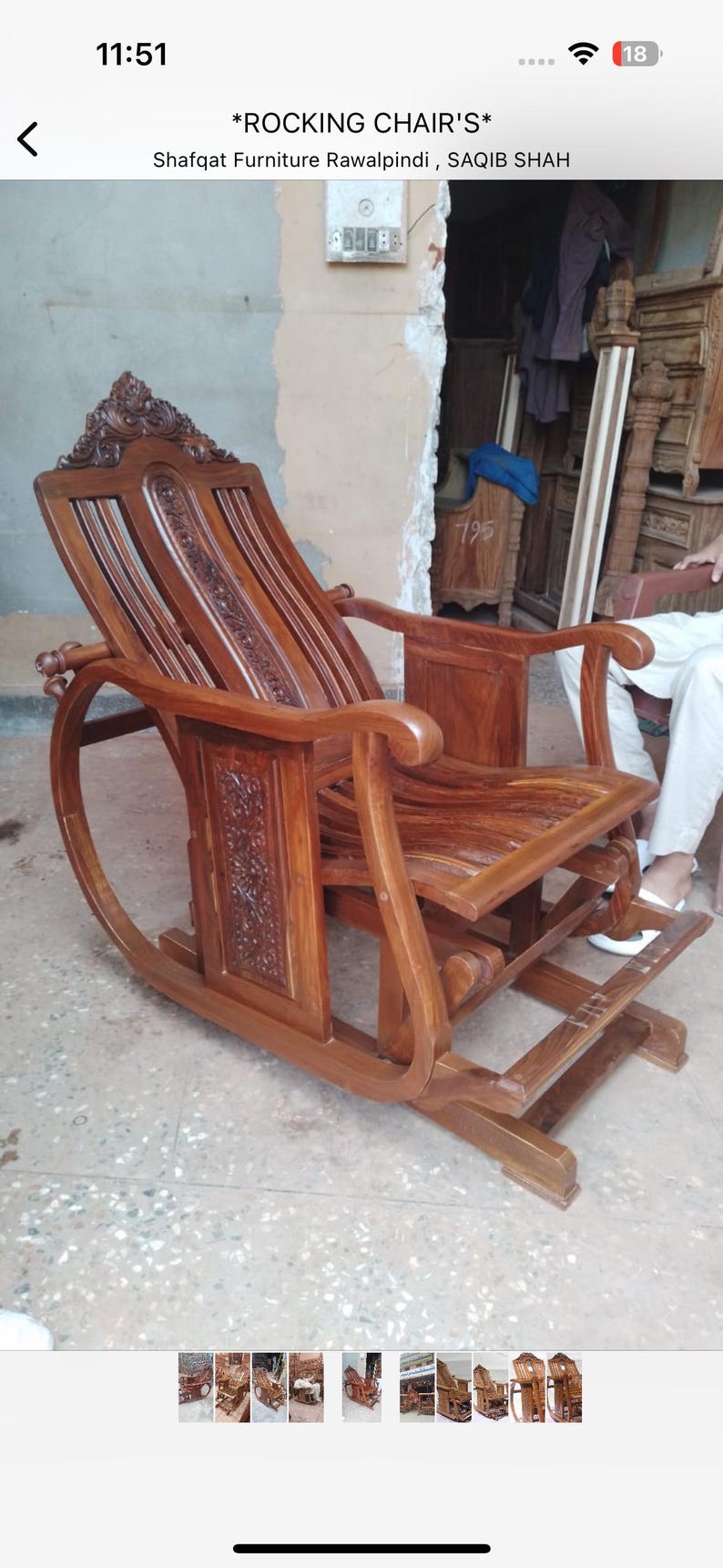 Rocking Chair/vintage Solid Wood Rocker Chair - Etsy