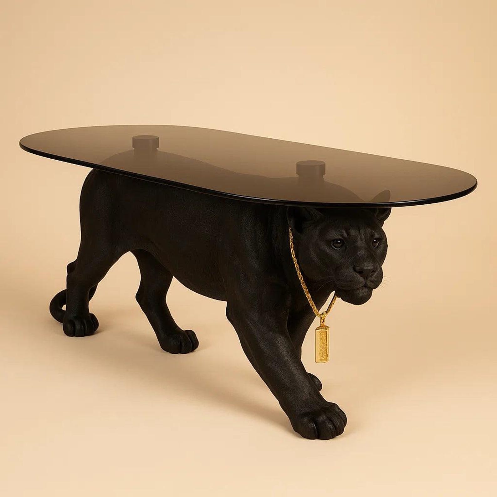 Panther Coffee Table | Bold Luxury Animal-inspired Decor | Black or ...
