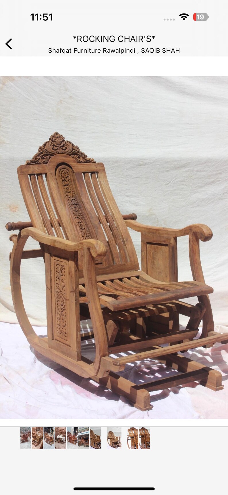 Rocking Chair/vintage Solid Wood Rocker Chair - Etsy
