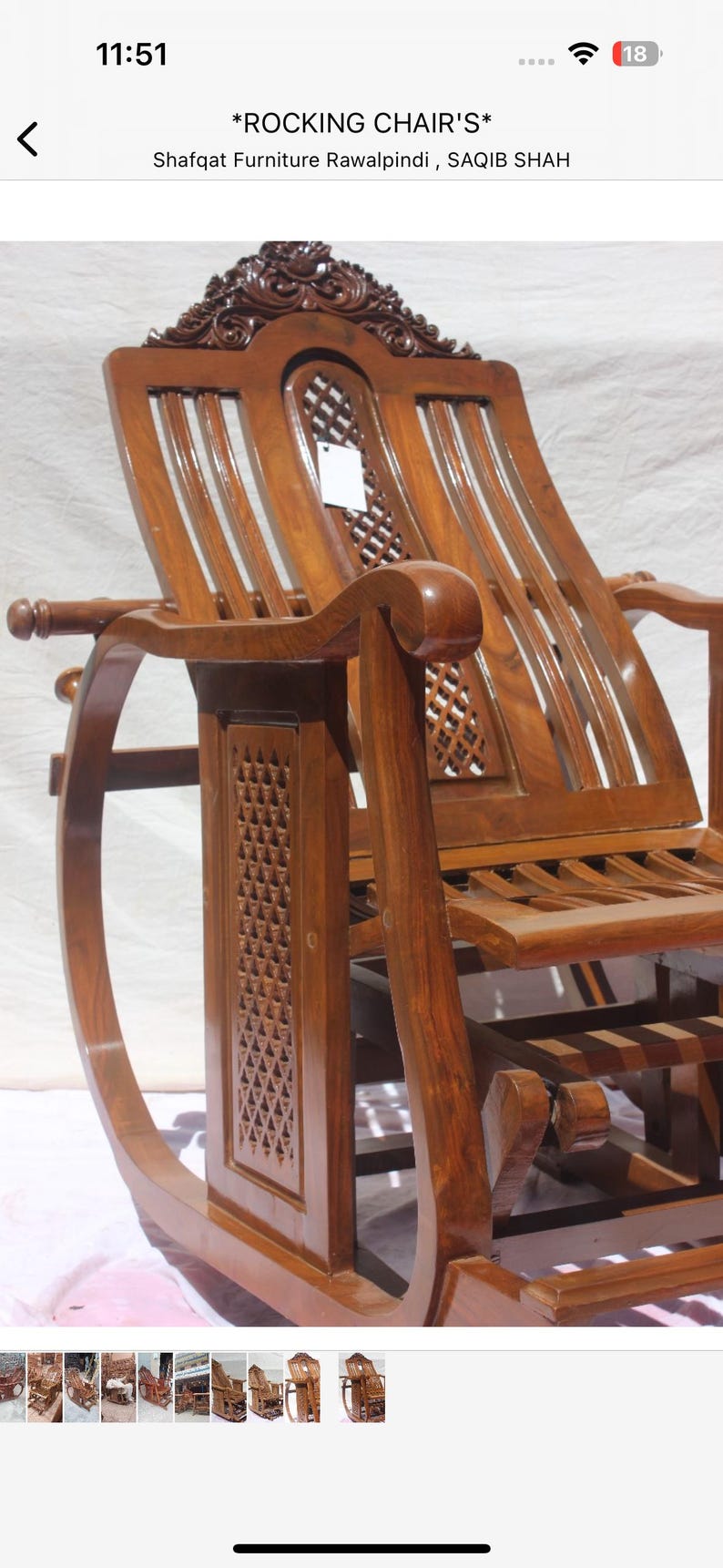 Rocking Chair/vintage Solid Wood Rocker Chair - Etsy
