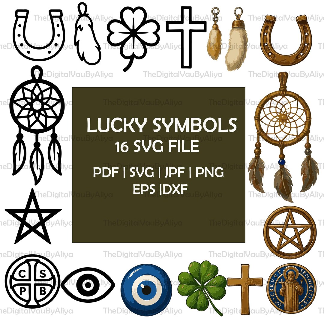 Lucky Symbols Svg, Horseshoe Svg, Files, Lucky Rainbow Svg, Lucky Shirt ...