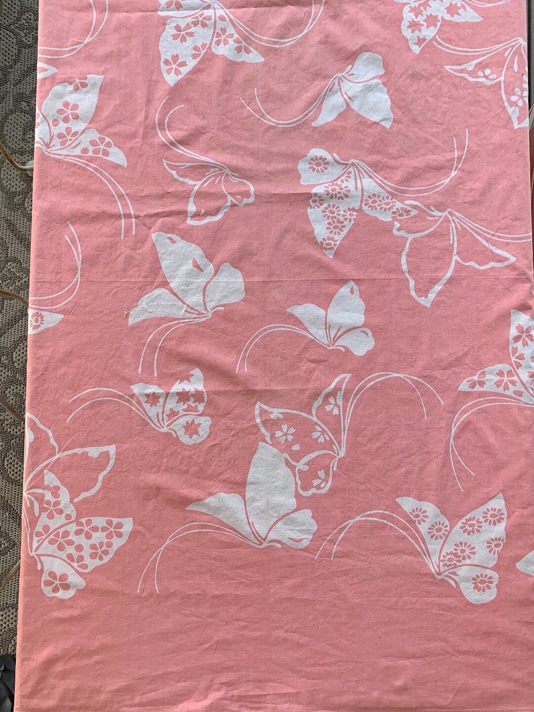 Vintage Pink Butterfly Tablecloth - Barbie Made in Japan - Excellent ...