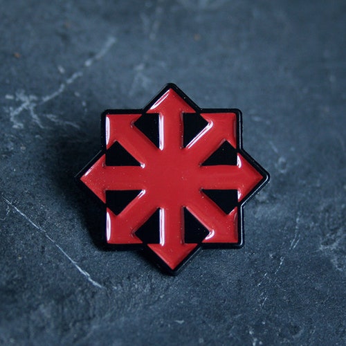 Chaos Star Pinback Button 3 Sizes to Choose From Red on - Etsy