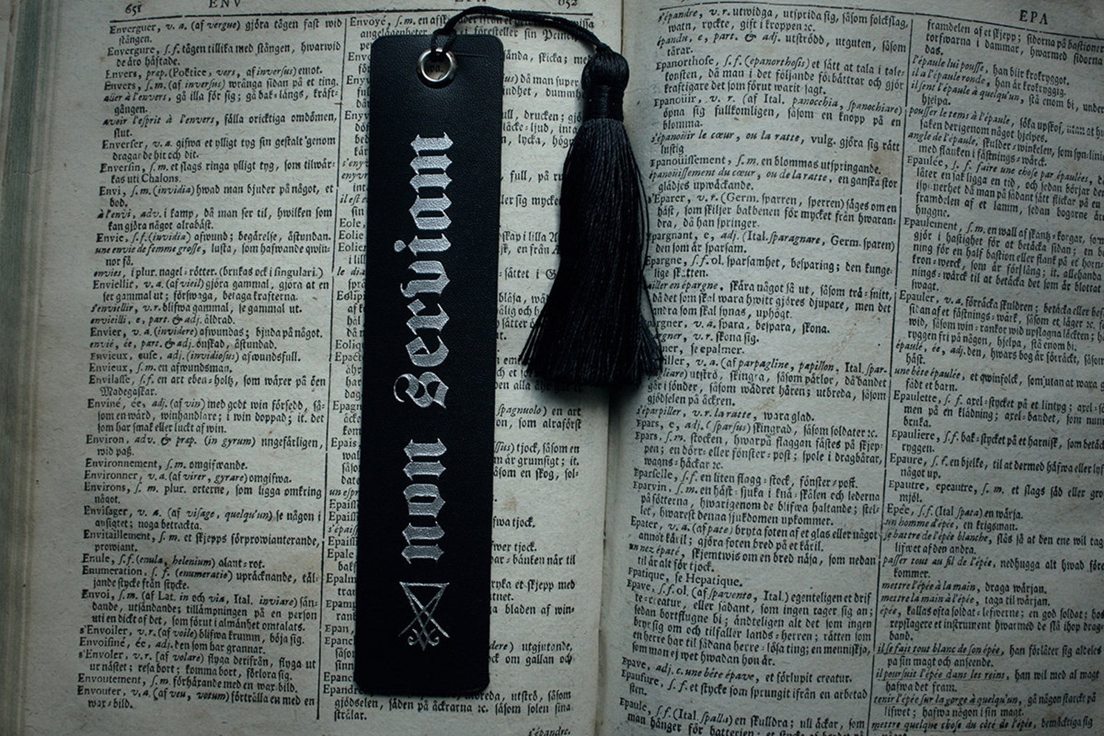 Non Serviam Seal of Lucifer BOOKMARK - Etsy