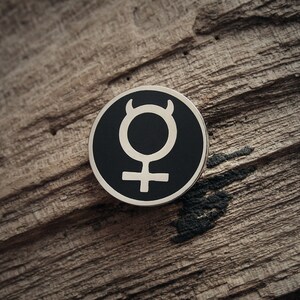 Mercury Astrology Symbol PIN - Etsy