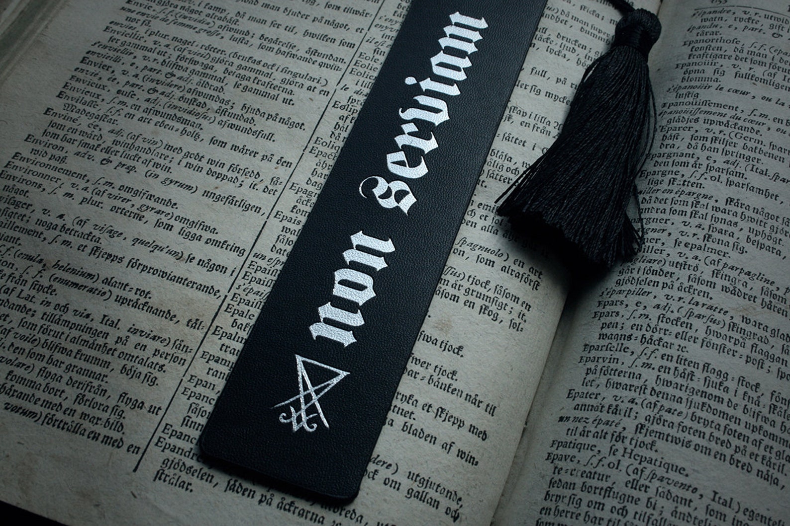 Non Serviam Seal of Lucifer BOOKMARK - Etsy