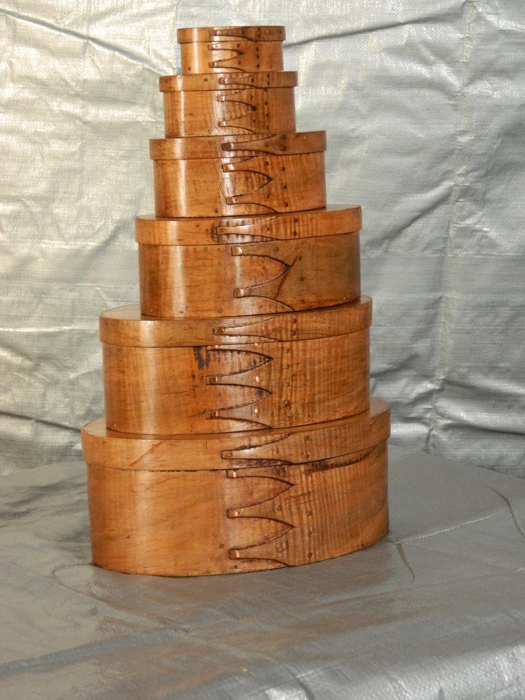 Nesting Set of Shaker Oval Boxes - Etsy