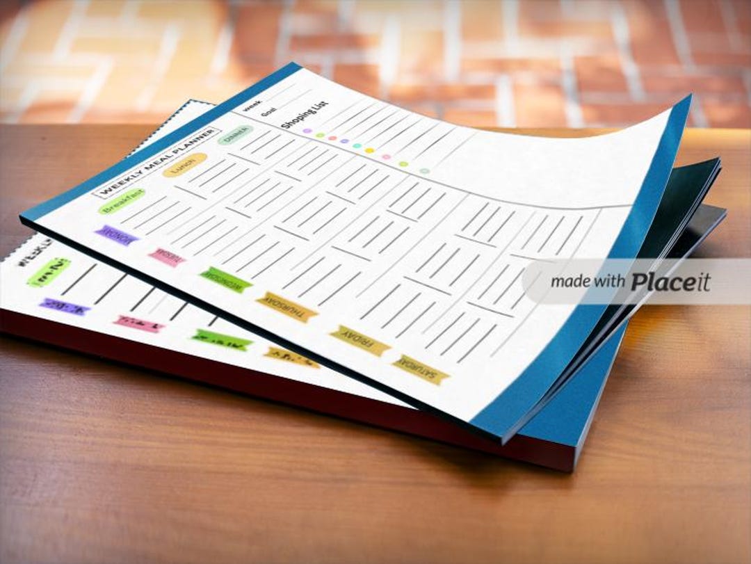 Pretty Meal Planner Printable, Weekly Food Diary, Meal Tracker, Food ...