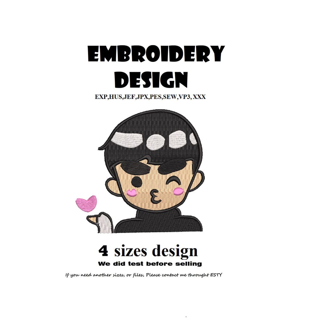 Chipi Anime Embroidery, Embroidery Files, Embroidery Cartoon, Instant ...