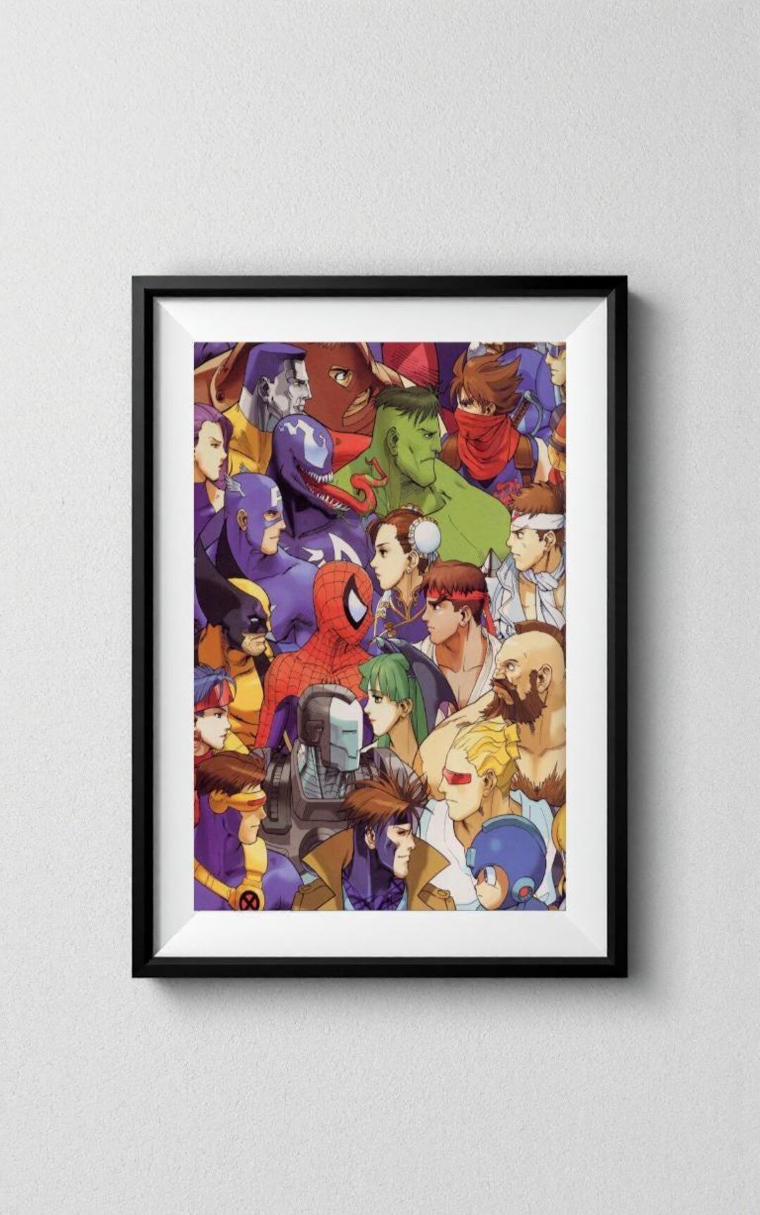 Marvel Vs. Capcom Video Game Poster – A2/A3 Retro Capcom Wall Art ...